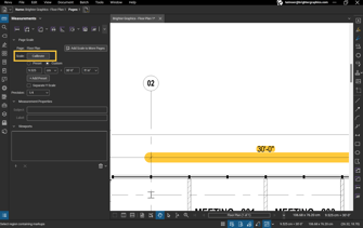 How to Calibrate the Scale of a Drawing in Bluebeam Revu