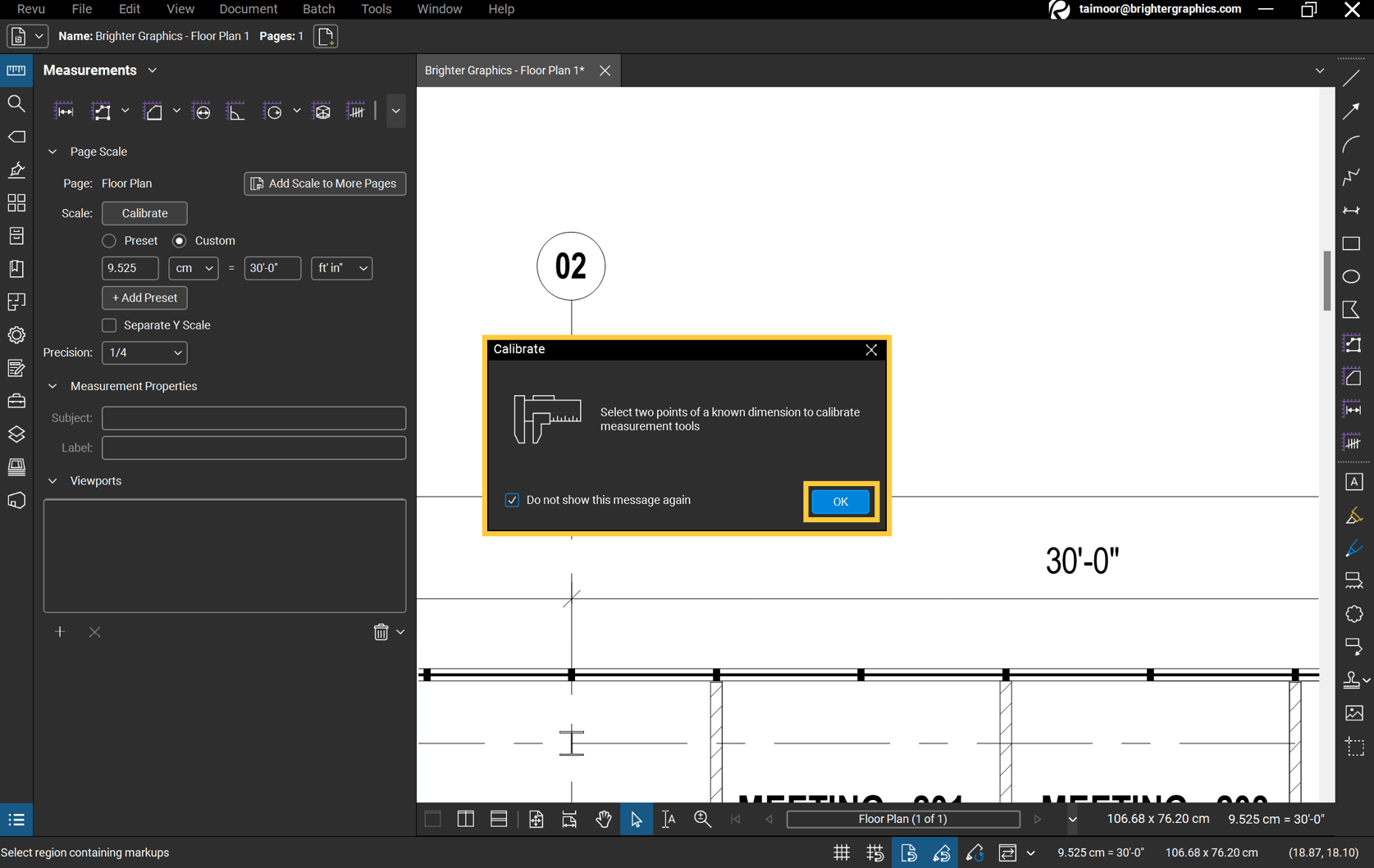 How to Calibrate the Scale of a Drawing in Bluebeam Revu