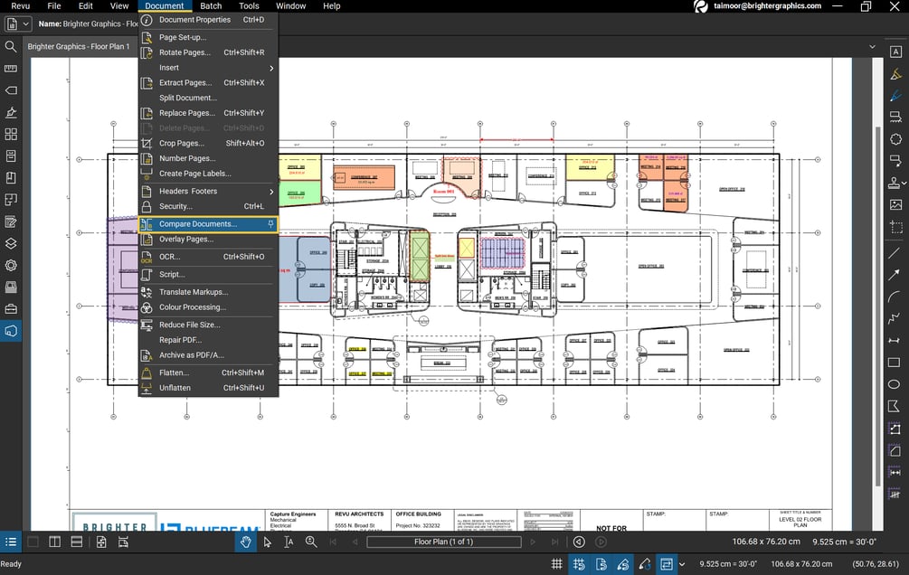 How to Compare Documents in Bluebeam Revu
