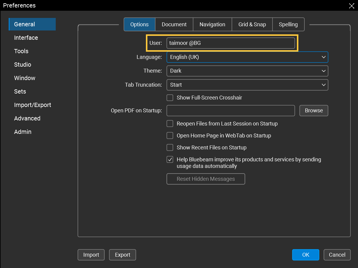 How to Customise General Preferences in Revu | Brighter Graphics