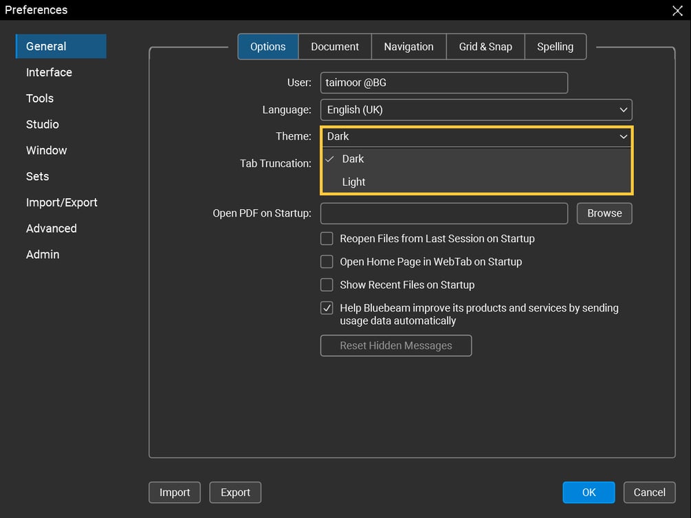 How to Customise General Preferences in Revu | Brighter Graphics