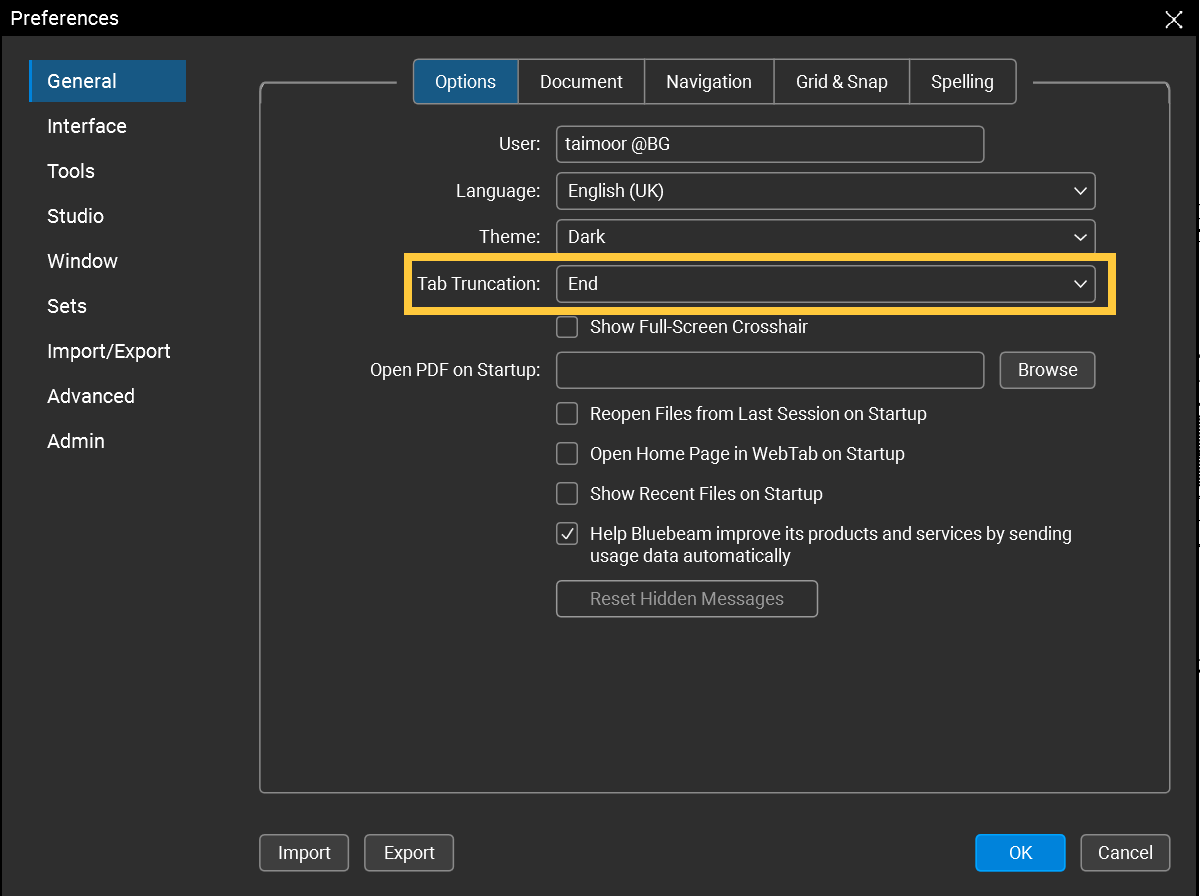 How to Customise General Preferences in Revu | Brighter Graphics