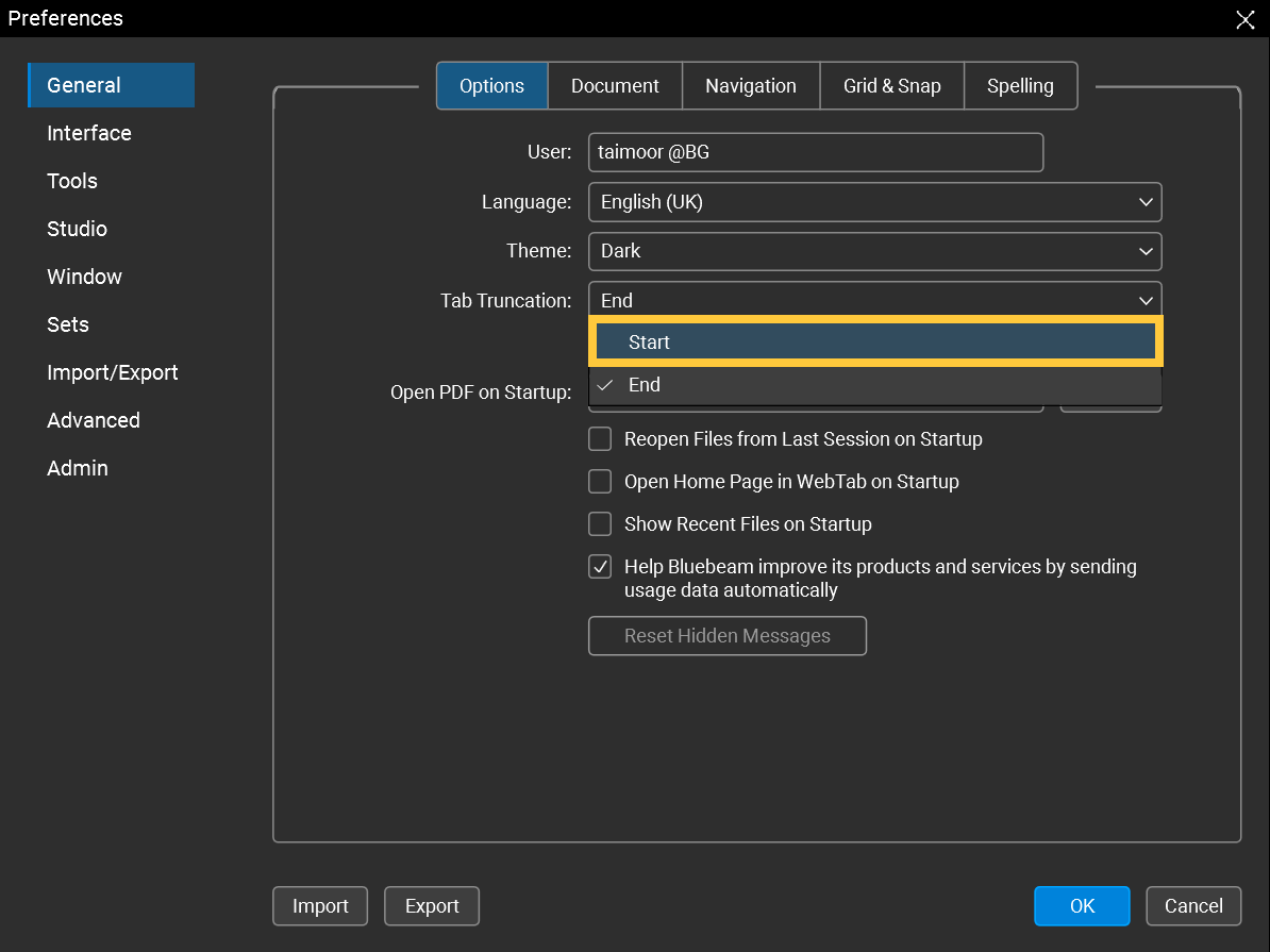 How to Customise General Preferences in Revu | Brighter Graphics