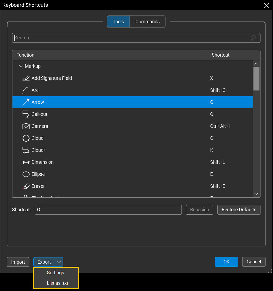 How to Customise Keyboard Shortcuts in Bluebeam Revu