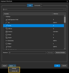 How to Customise Keyboard Shortcuts in Bluebeam Revu