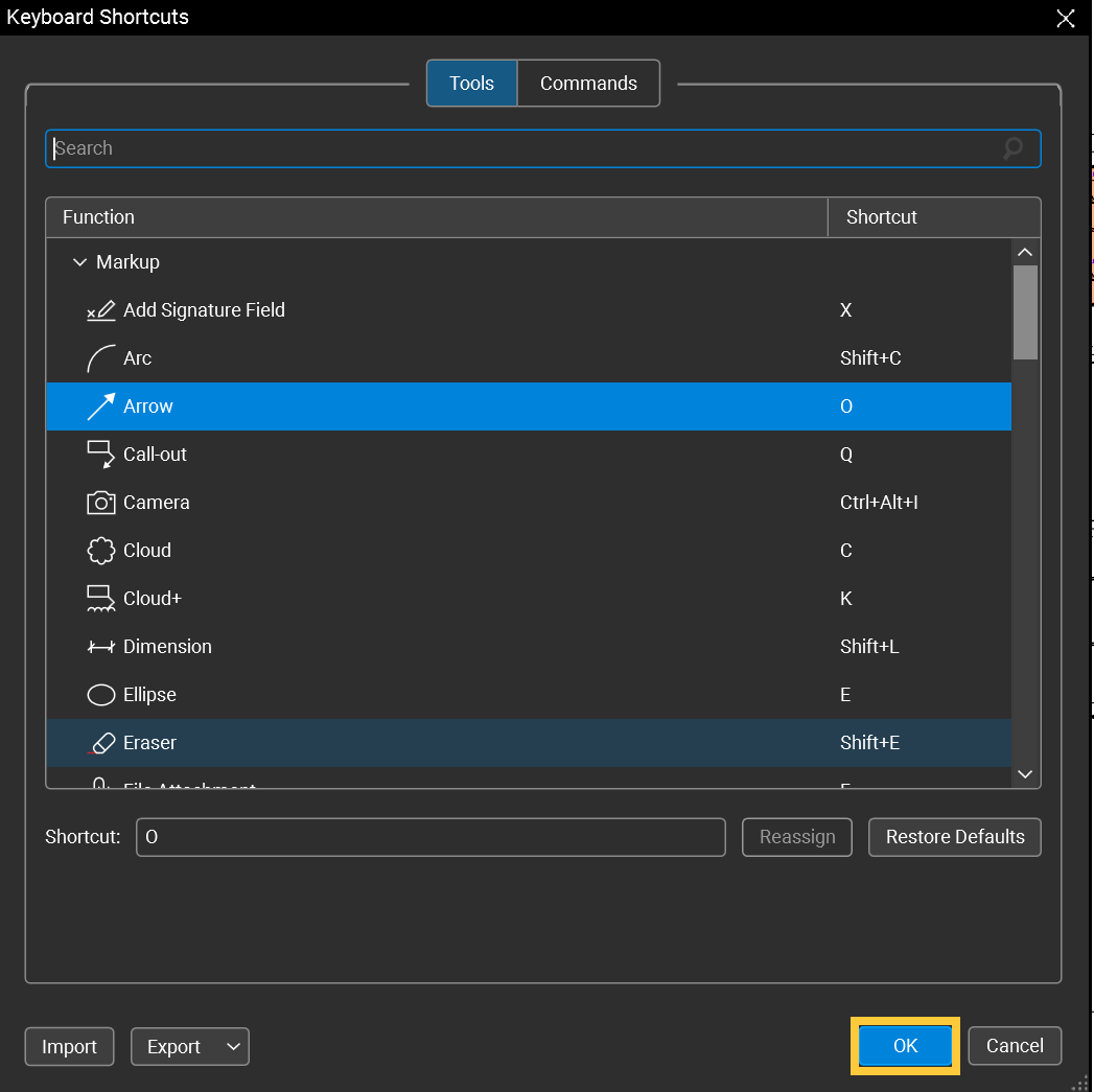 How to Customise Keyboard Shortcuts in Bluebeam Revu