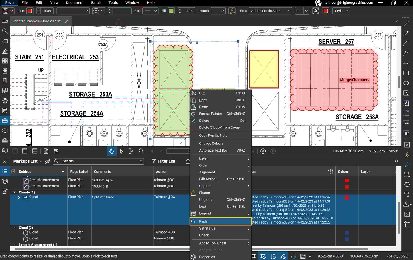 How to Edit Markups in Bluebeam Revu