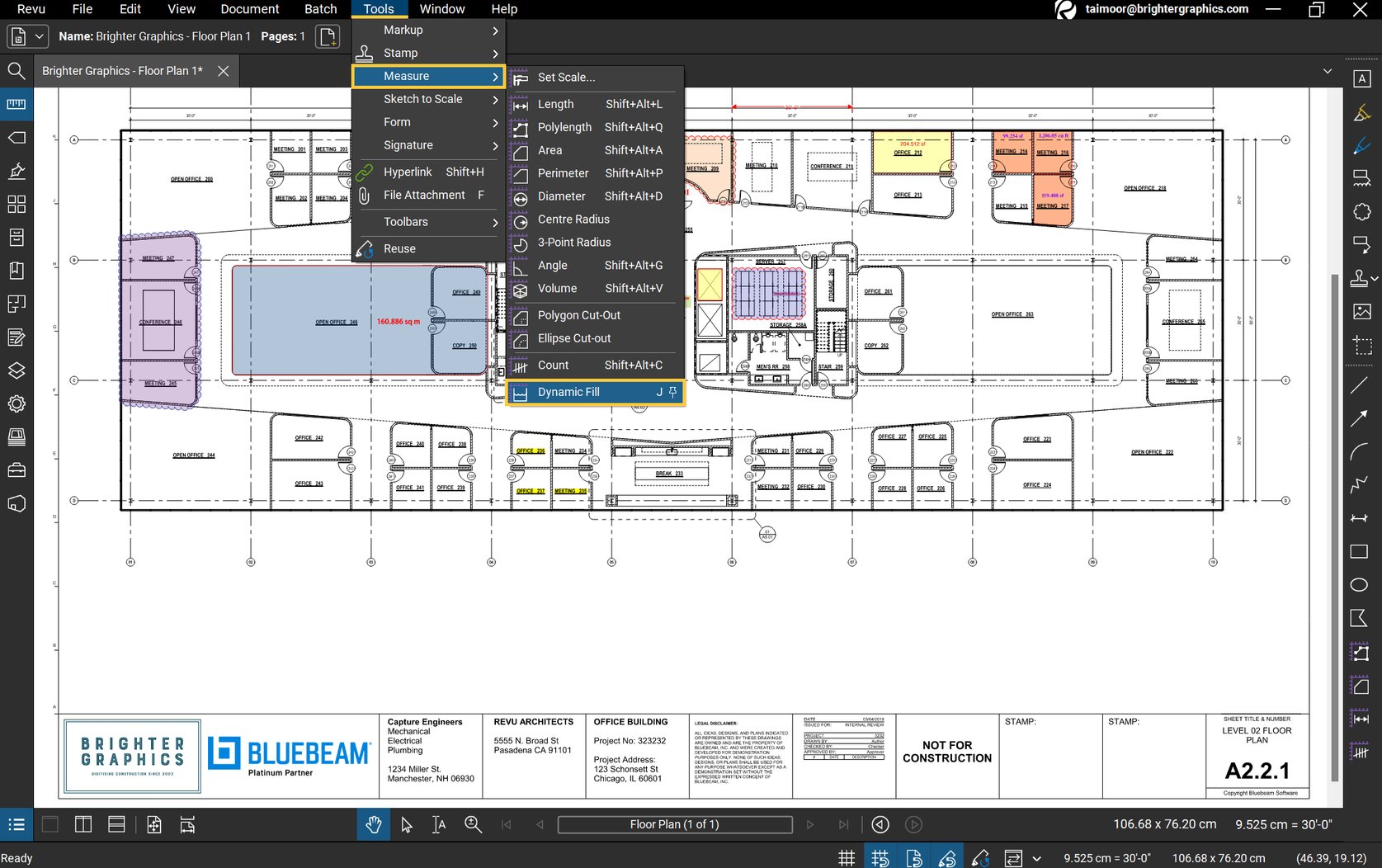 How to Use Dynamic Fill in Bluebeam Revu