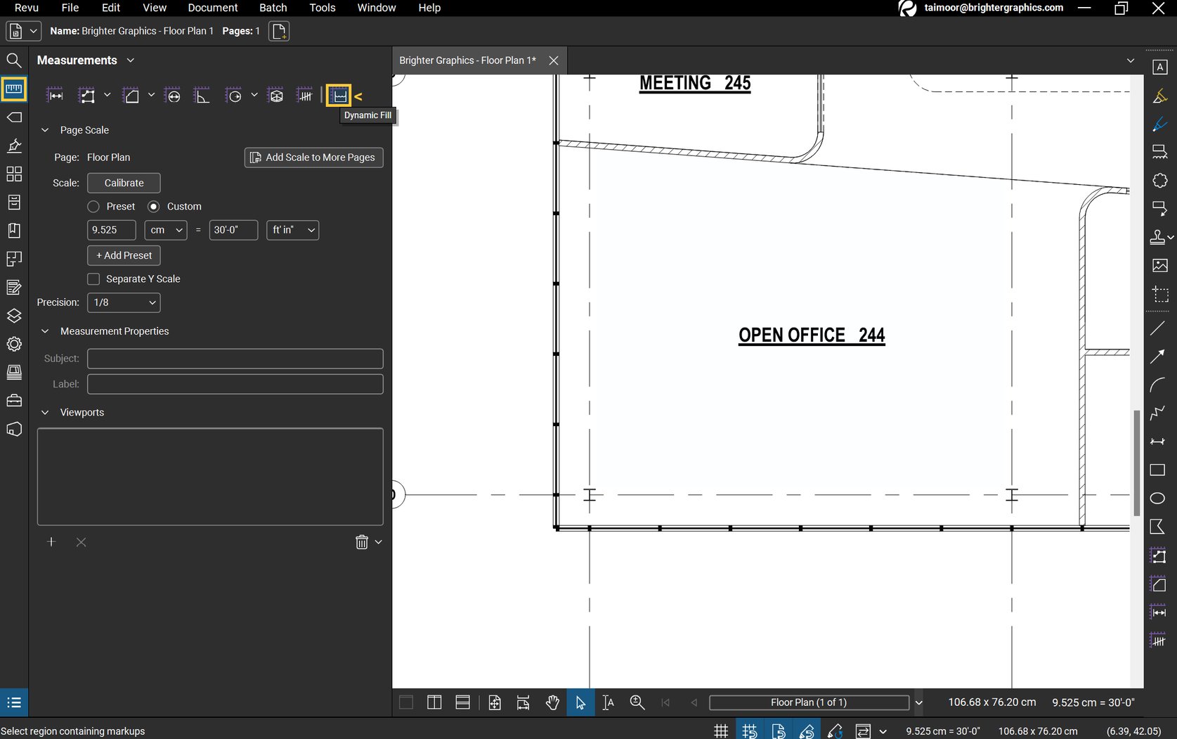 How to Use Dynamic Fill in Bluebeam Revu