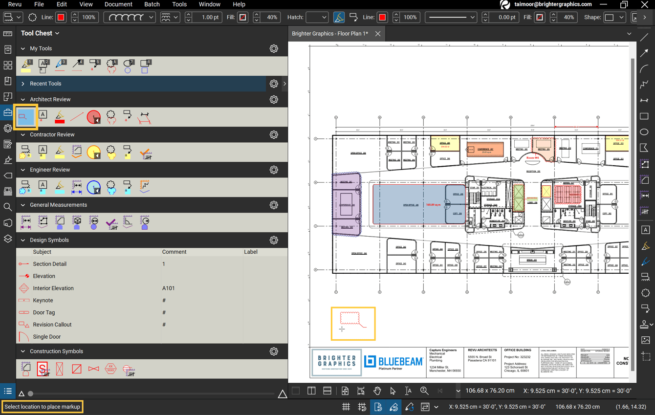 How to Use the Tool Chest in Bluebeam Revu 21