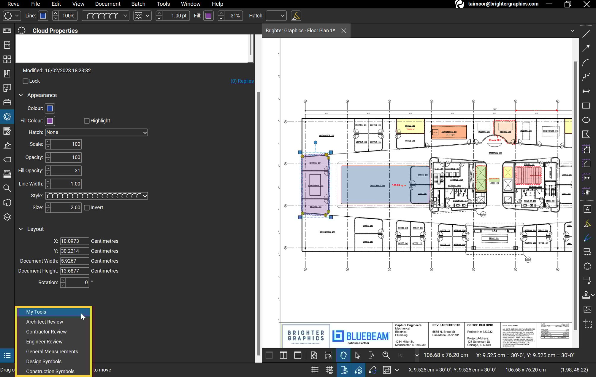 How to Use the Tool Chest in Bluebeam Revu 21
