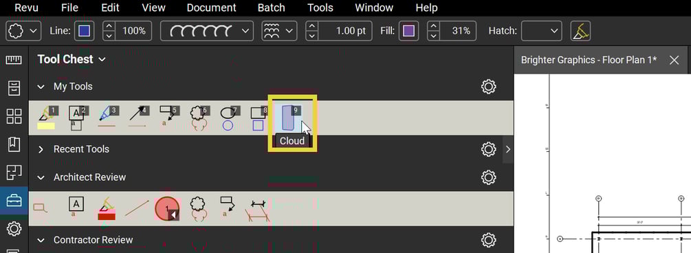 How to Use the Tool Chest in Bluebeam Revu 21