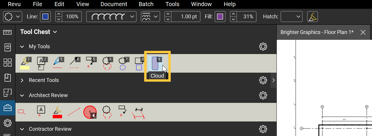 How to Use the Tool Chest in Bluebeam Revu 21